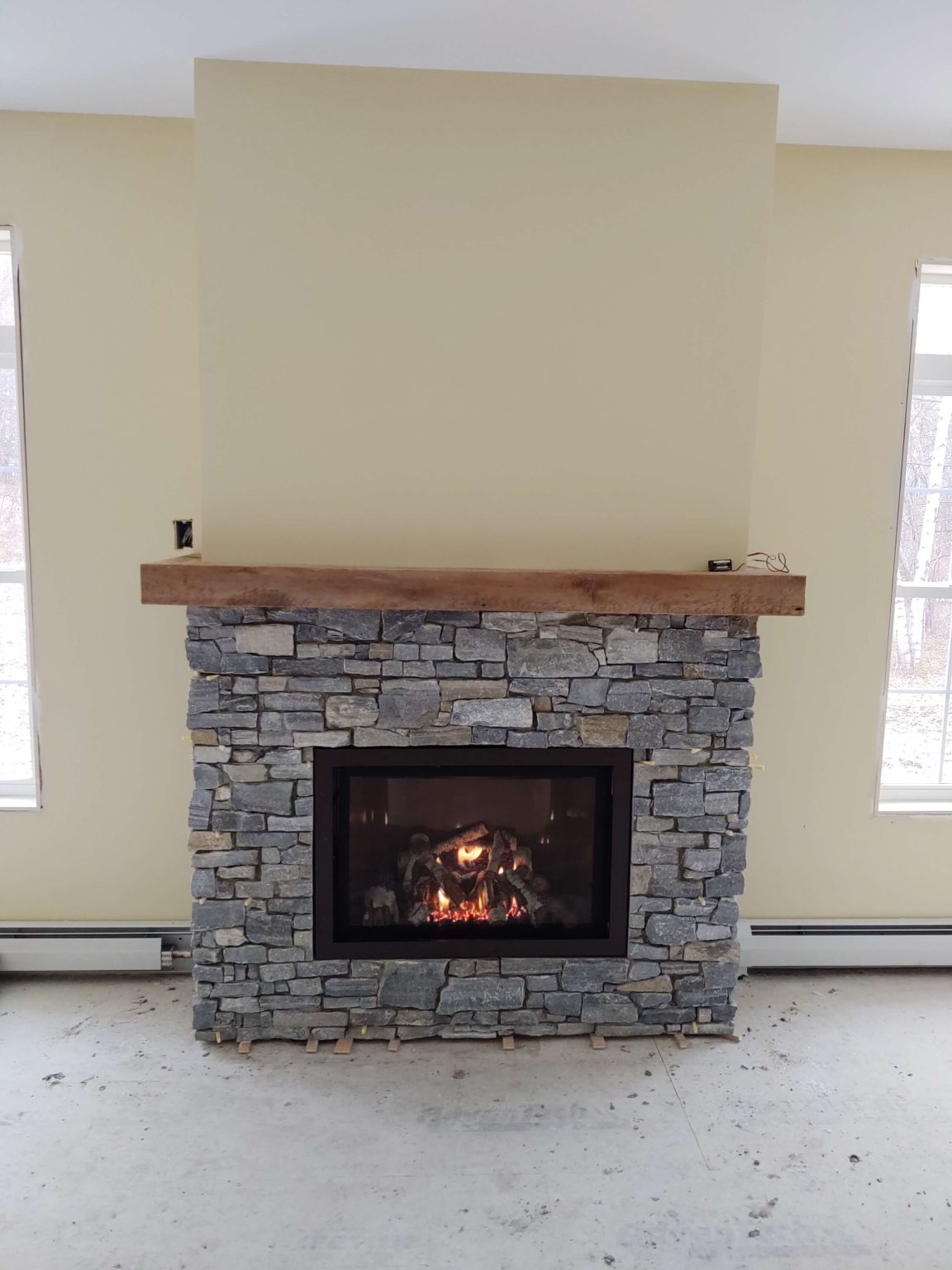 Log Style Mantels - Green Mountain Fireplaces